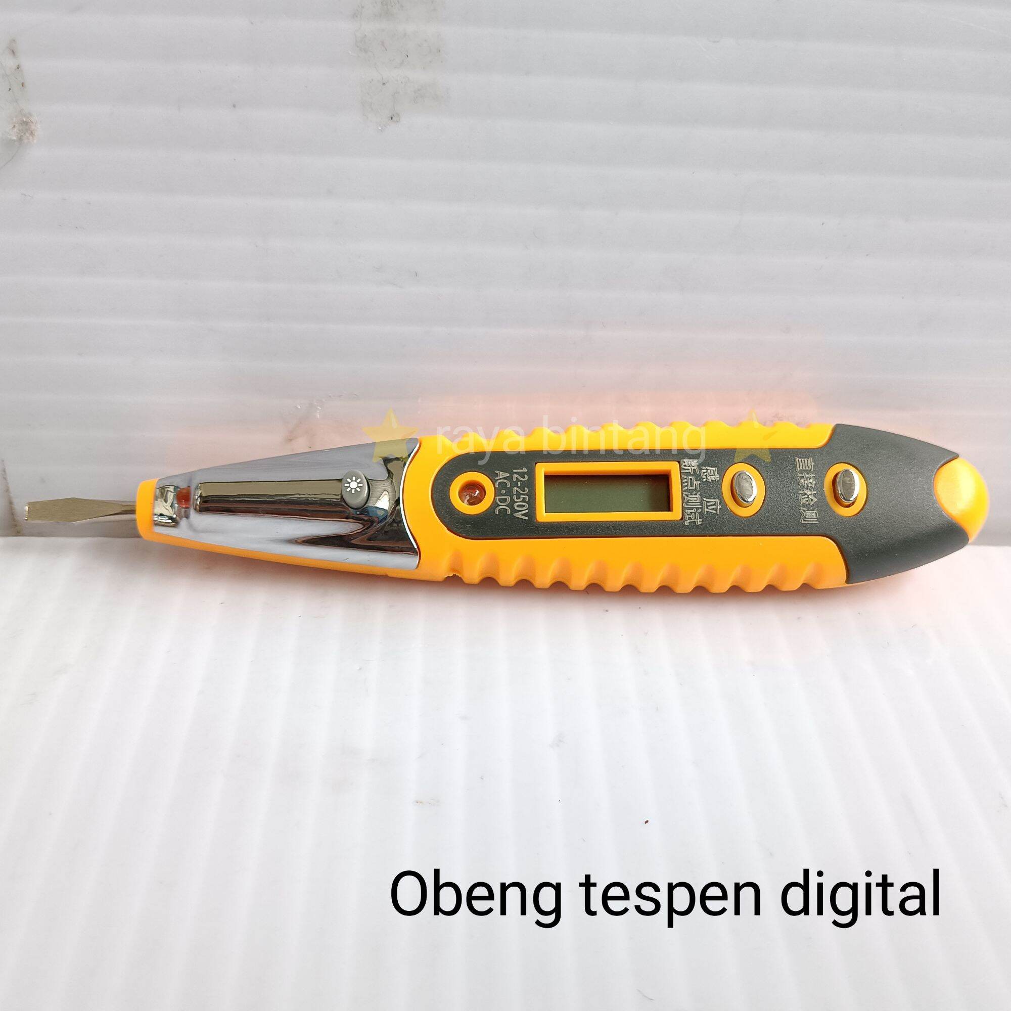 Obeng TESPEN DIGITAL AC/DC 12-250VOLT tes arus listrik | Lazada Indonesia