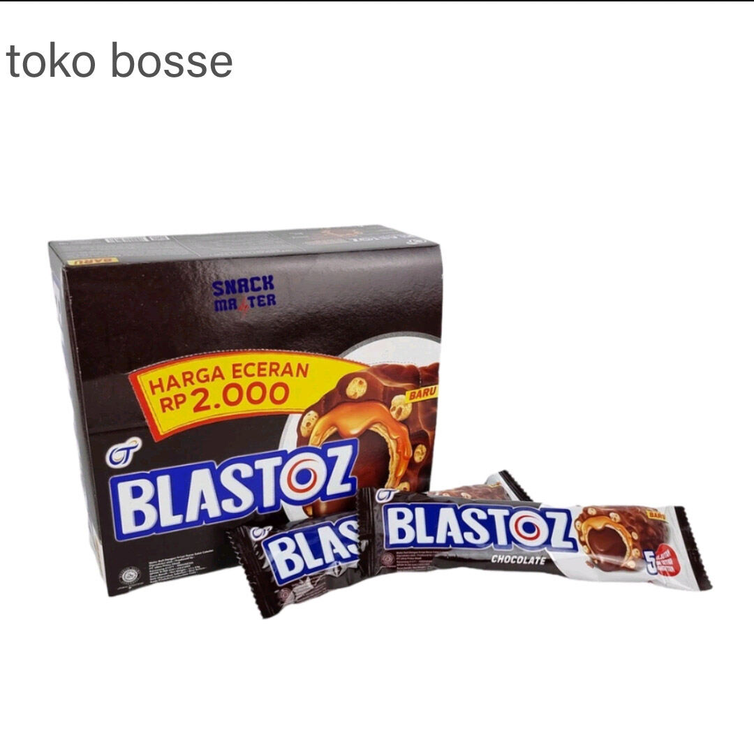 Blastoz chocolate wafer coklat 1 box isi 12 pcs | Lazada Indonesia