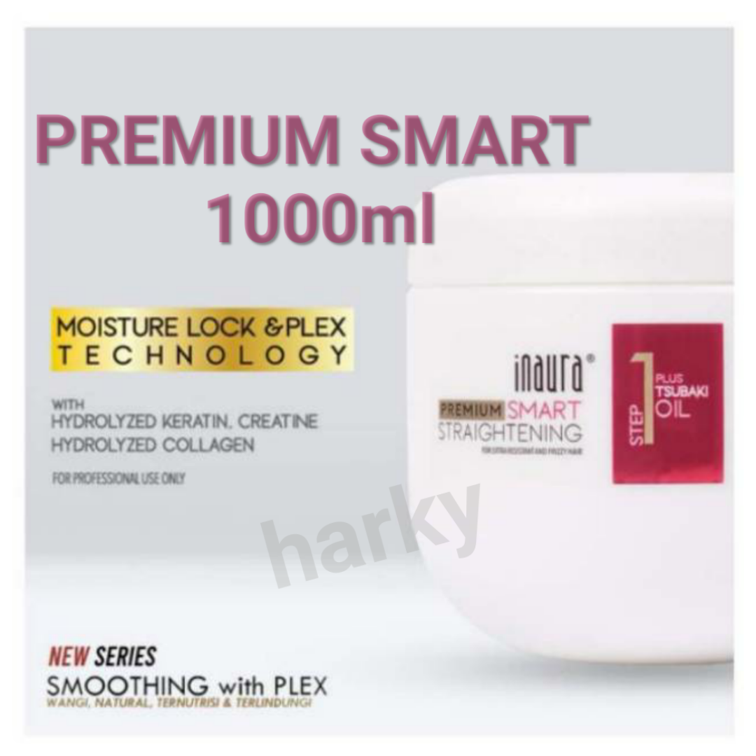INAURA PREMIUM SMART STRAIGHTENING STEP1 1000ml obat smoothing rambut ...