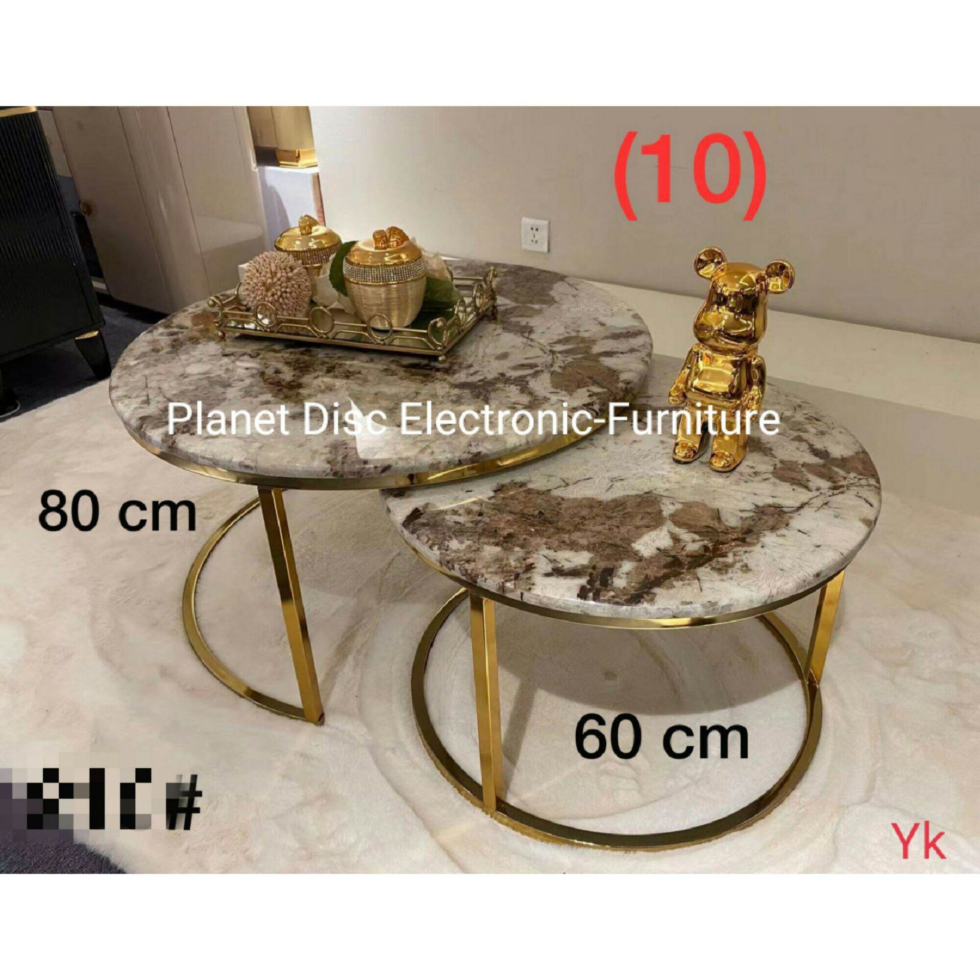 Meja Tamu Marmer Coffe Table Meja Teras Meja Tamu Batu Marmer | Lazada ...