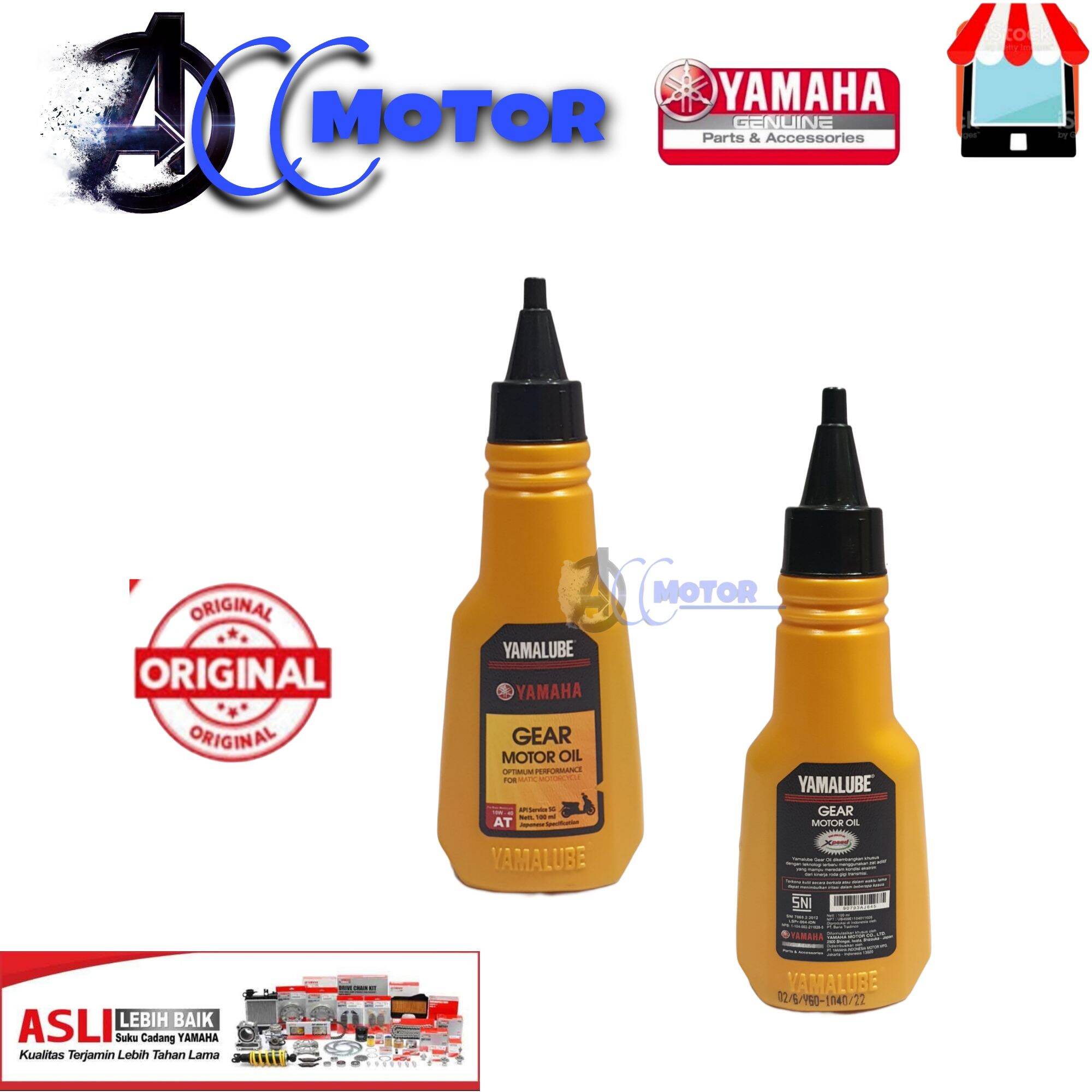 Oil Oli Gear Box Gardan Scooter Matic Yamalube 100ml Yamaha Genuine ...