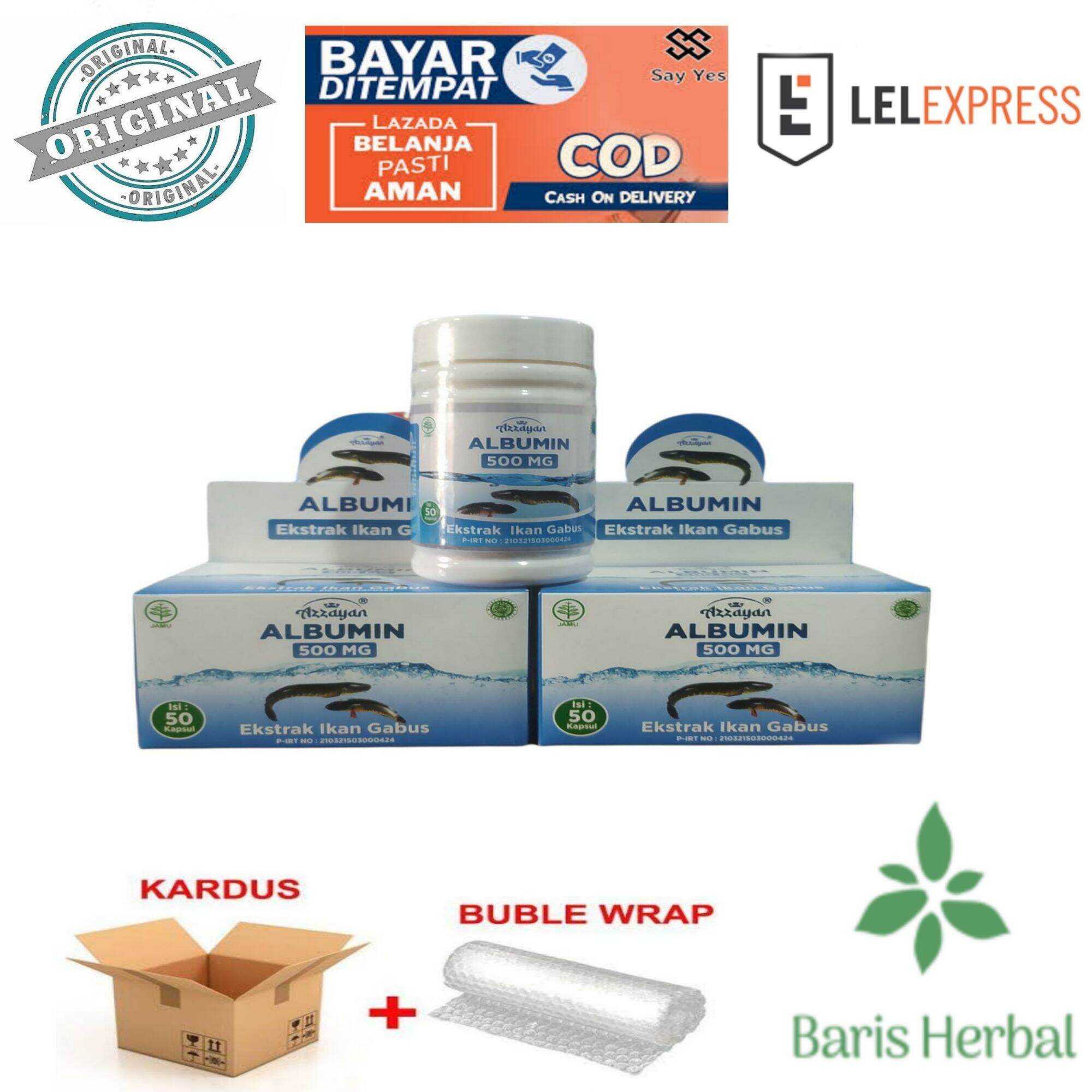 kapsul albumin azzayan 50 kapsul | Lazada Indonesia