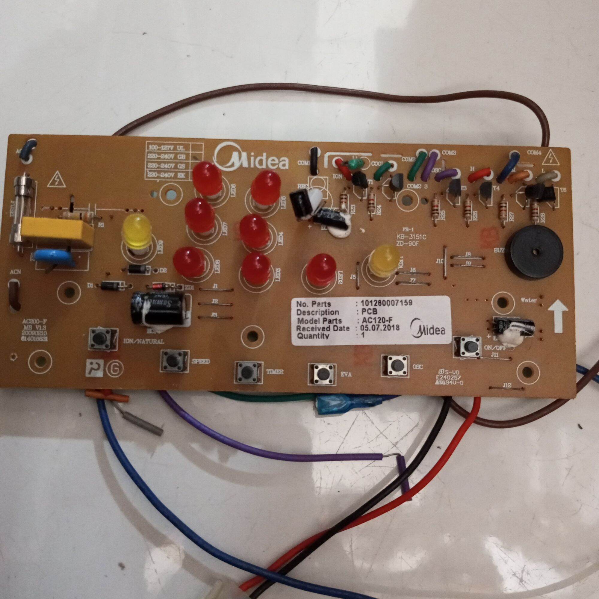 MODUL MIDEA AIR COOLER Pcb air cooler midea original | Lazada Indonesia