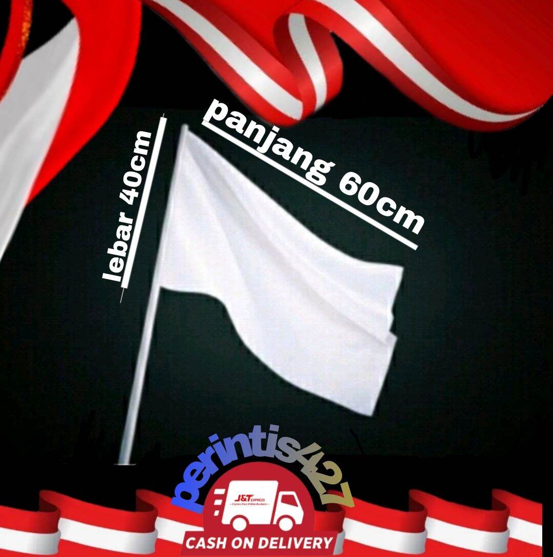 BENDERA POLOS PUTIH | Lazada Indonesia