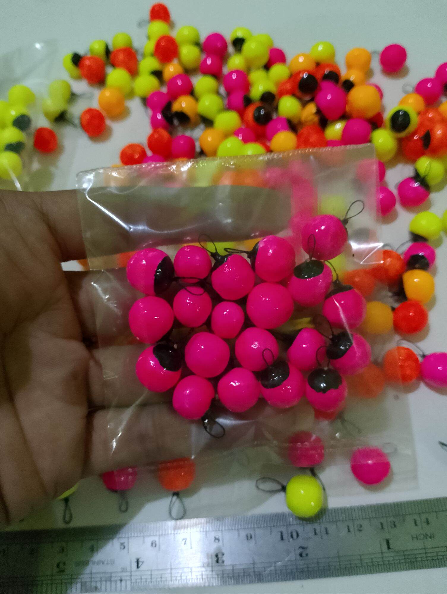 (isi 20 pcs) Pelampung pancing bulat jumbo sensitif untuk mancing ikan ...