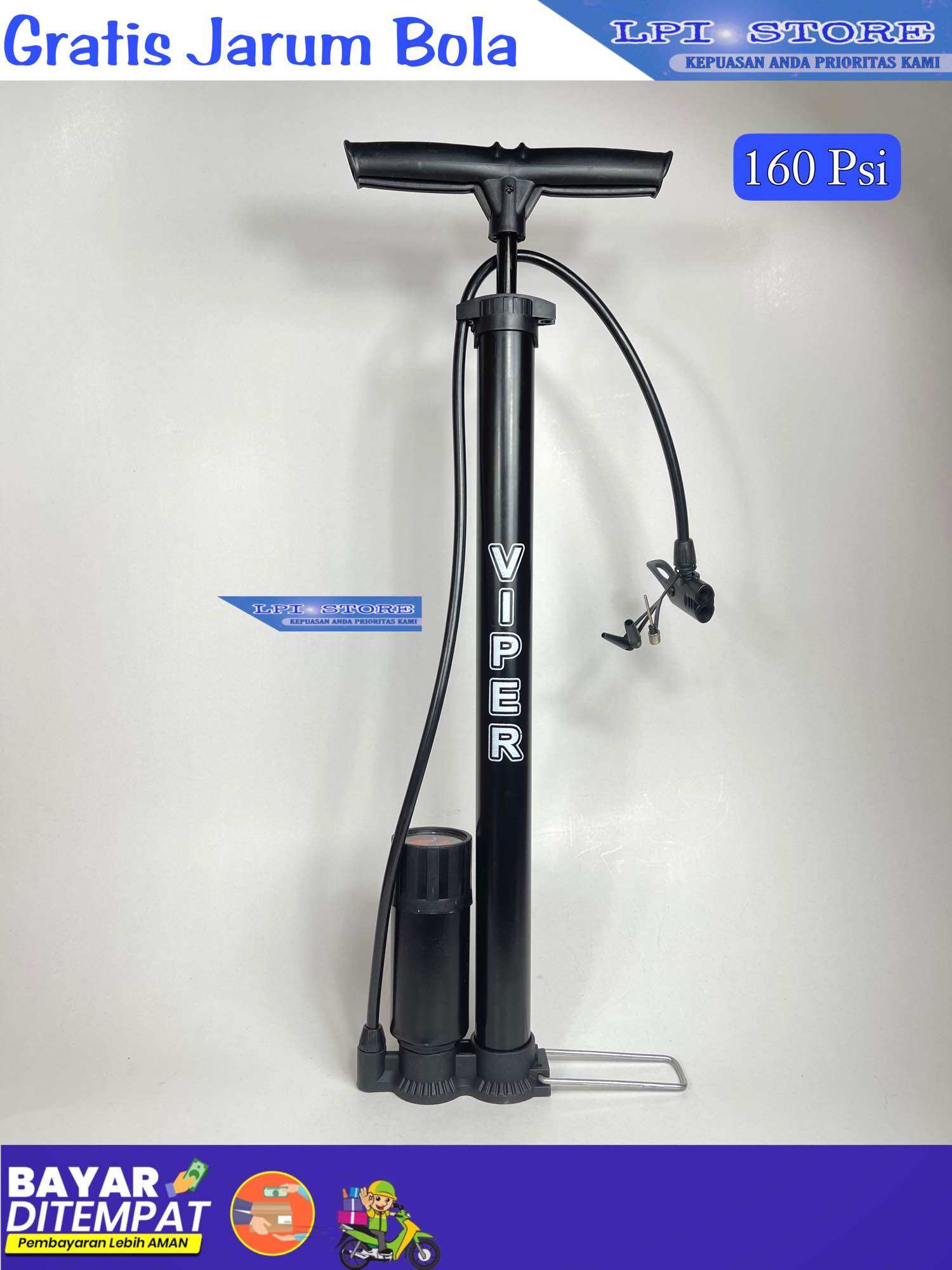 pompa ban motor kompa angin ban motor 160 psi tabung ukuran besar ...