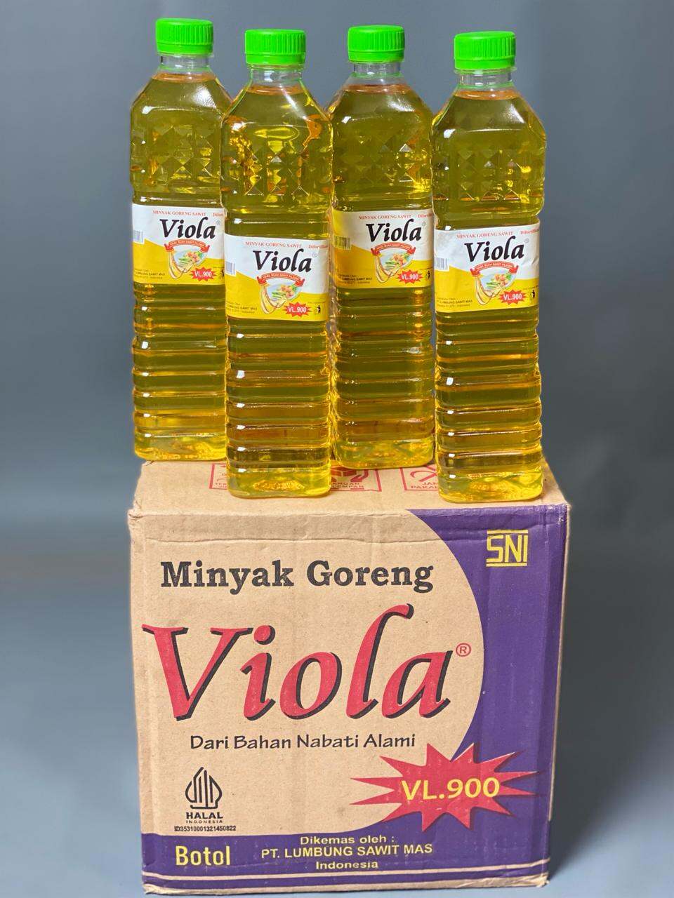 Minyak Goreng Viola VL900 Kemasan Botol 1 dus | Lazada Indonesia