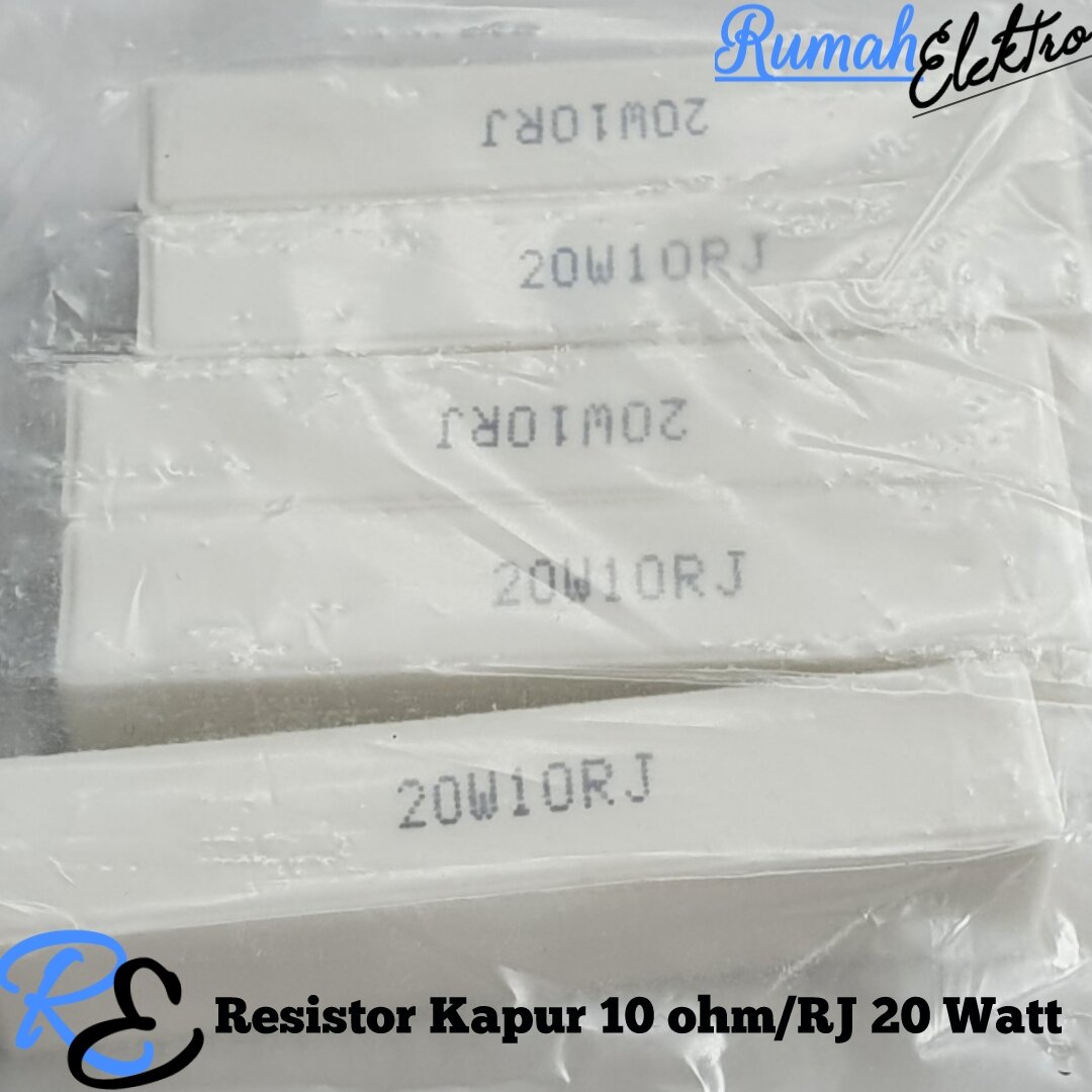 RESISTOR KAPUR 20 WATT 20W 10 OHM 10 RJ Per Biji | Lazada Indonesia