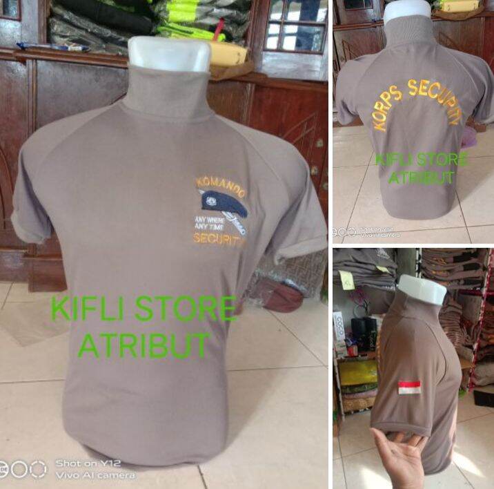 KAOS BORDER KORP SECURITY/ SATPAM + BENDERA | Lazada Indonesia