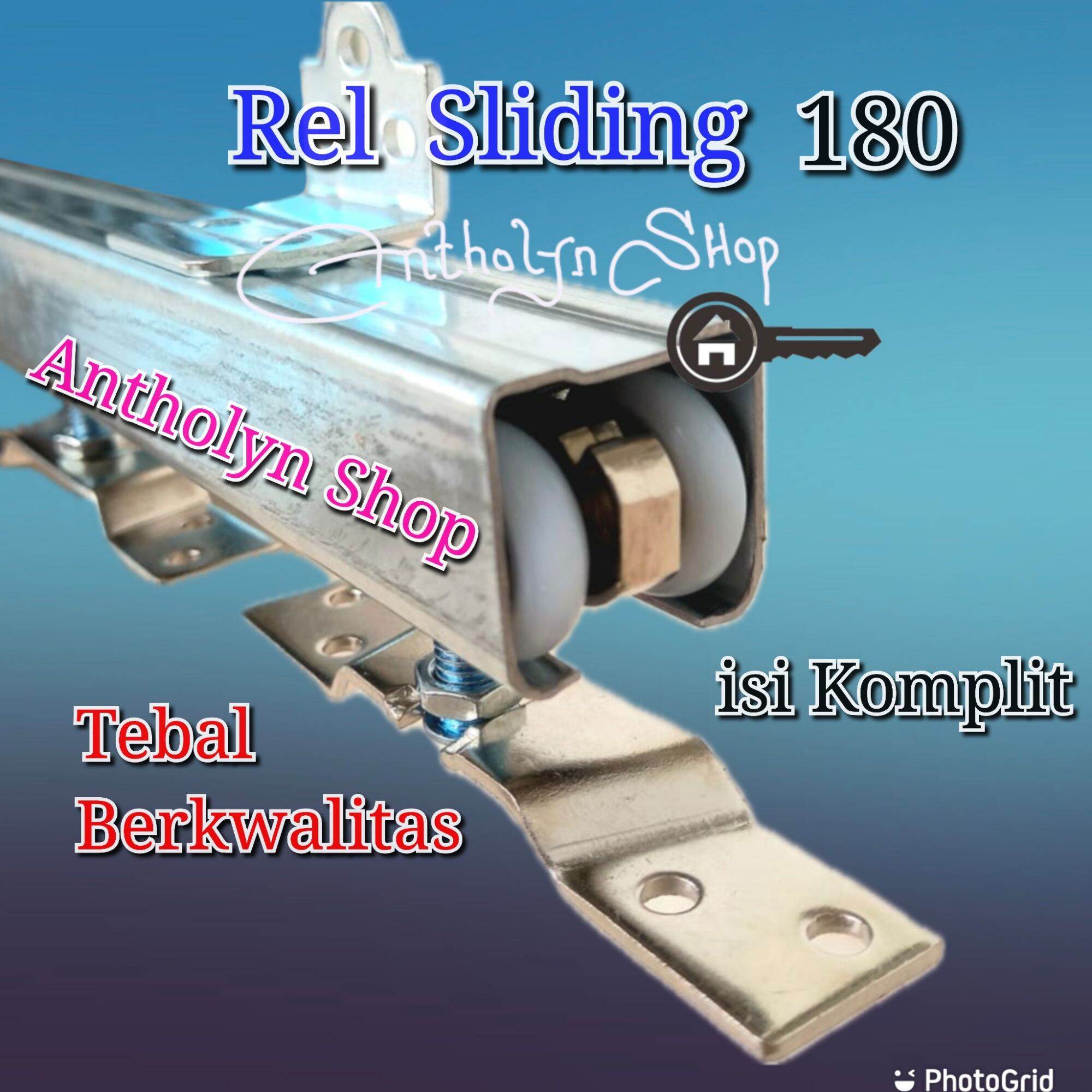 Rel Sliding Set Komplit 180 cm, Rel Pintu Geser Sliding, Rel Sliding ...