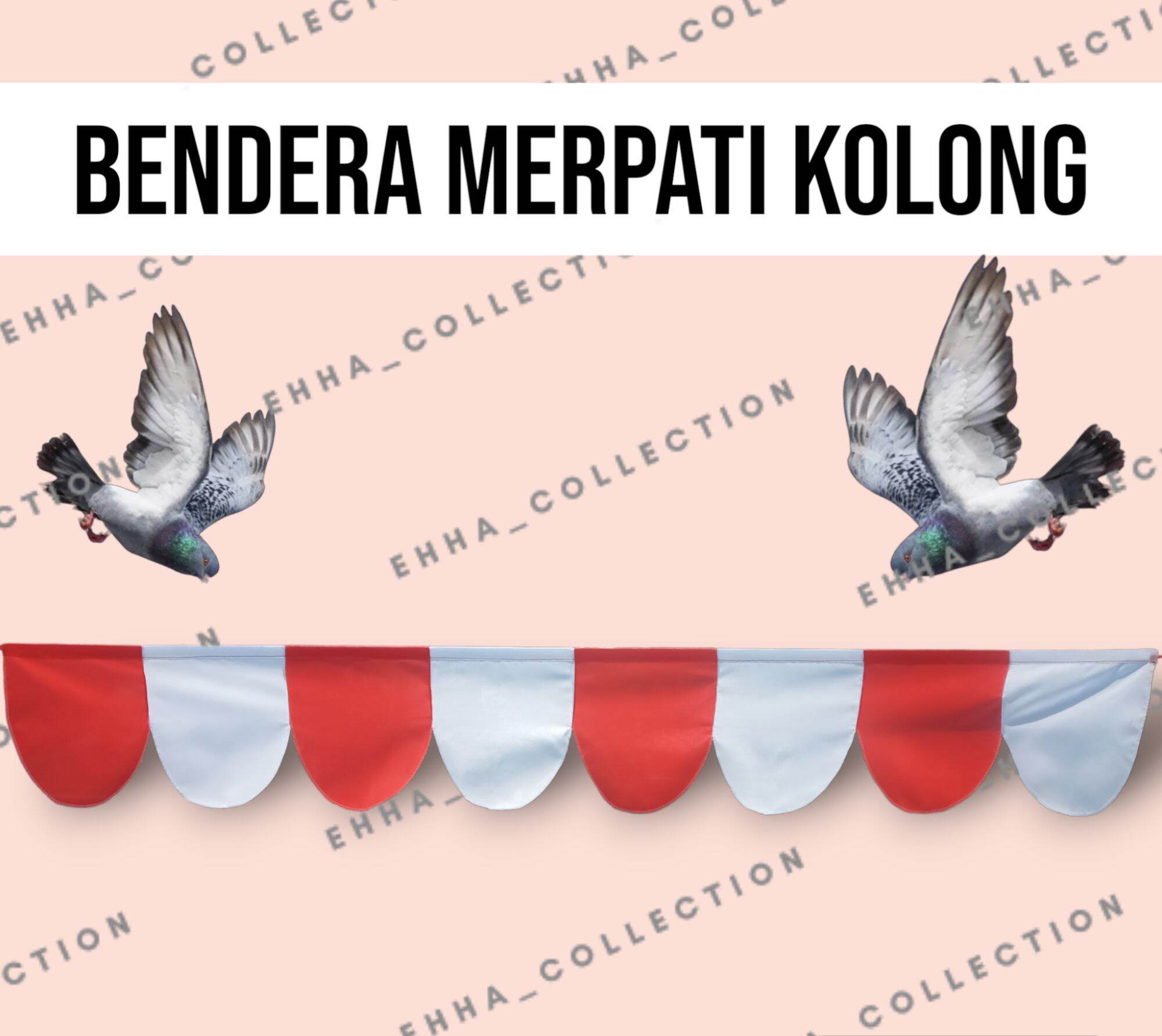 Bendera Latih Merpati Kolong Bendera Merpati Kolongan Merah Putih ...