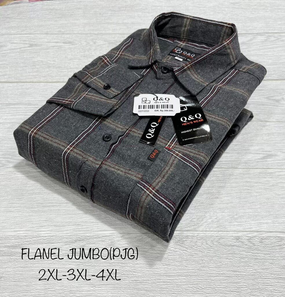 KEMEJA PANJANG FLANEL XXL-4XL UKURAN BIG SIZE jumbo-Kemeja Panjang Pria Jumbo-Kemeja Kotak ...