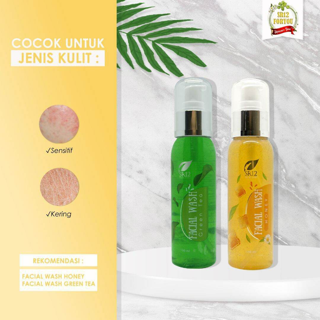 Facial Wash (sabun cair) & Facial Foam (sabun busa) SR12 | Lazada Indonesia