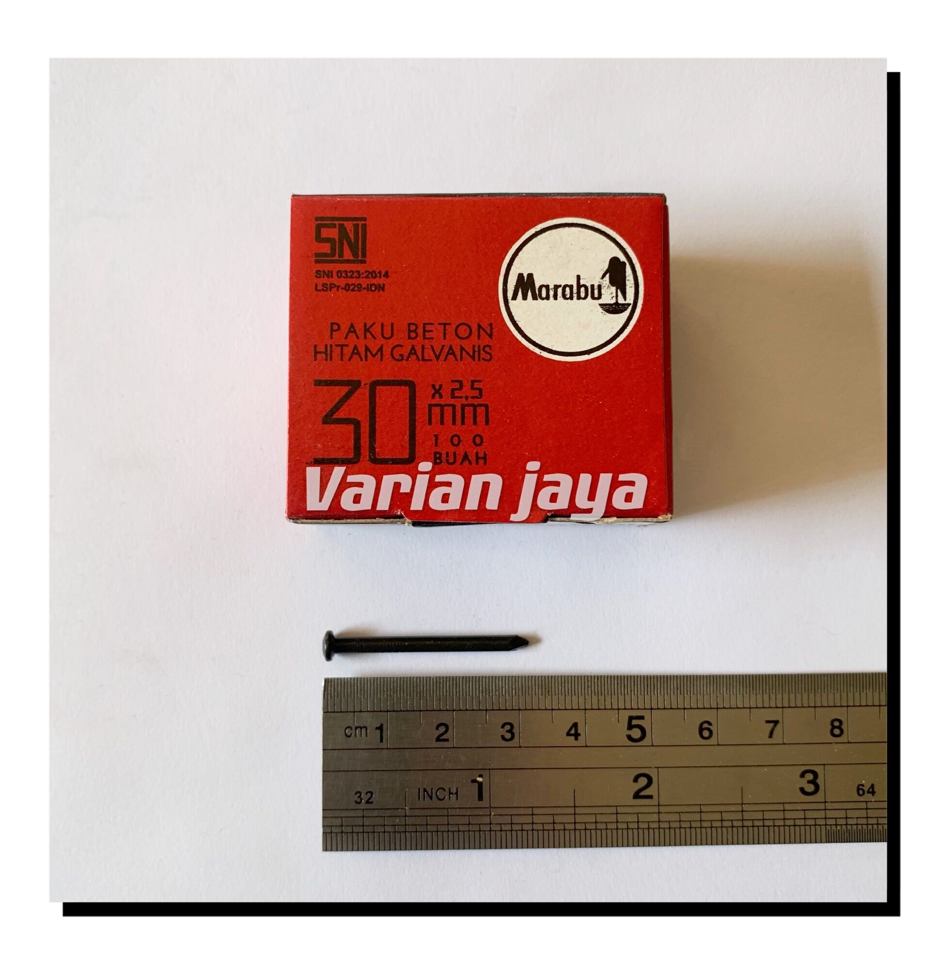 Paku Beton Hitam Marabu Paku Tembok 3cm | Lazada Indonesia