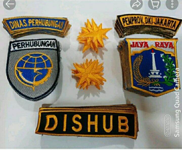 LOGO ATRIBUT DISHUB SATU SET BORDIR KOMPUTER | Lazada Indonesia