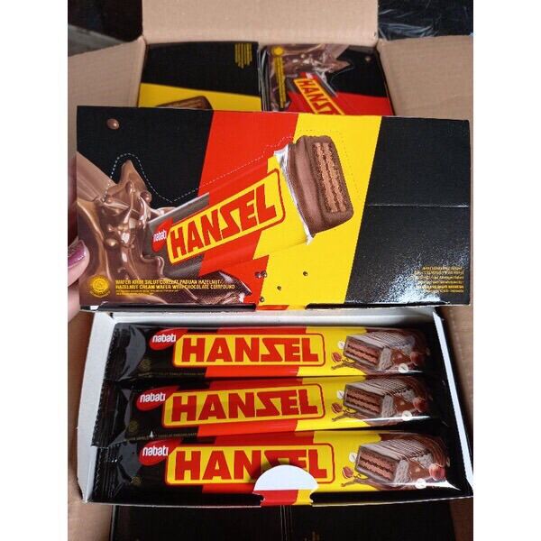 Nabati Hanzel cream wafer hazelnut 1 box / 12 pcs | Lazada Indonesia