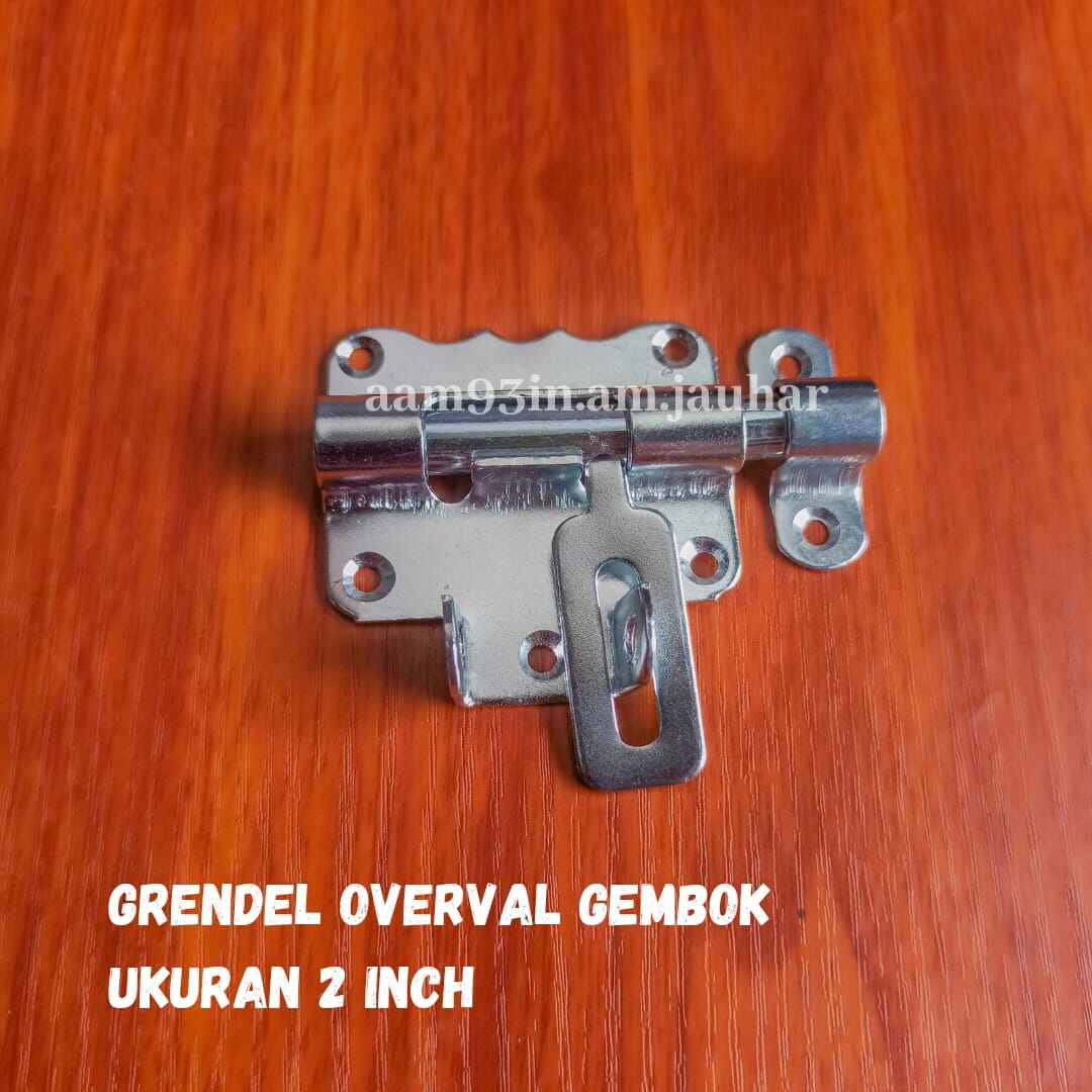 Grendel Overval Overpal Operval Operpal 2 inch tebal 1,5 mm baja Chorme ...