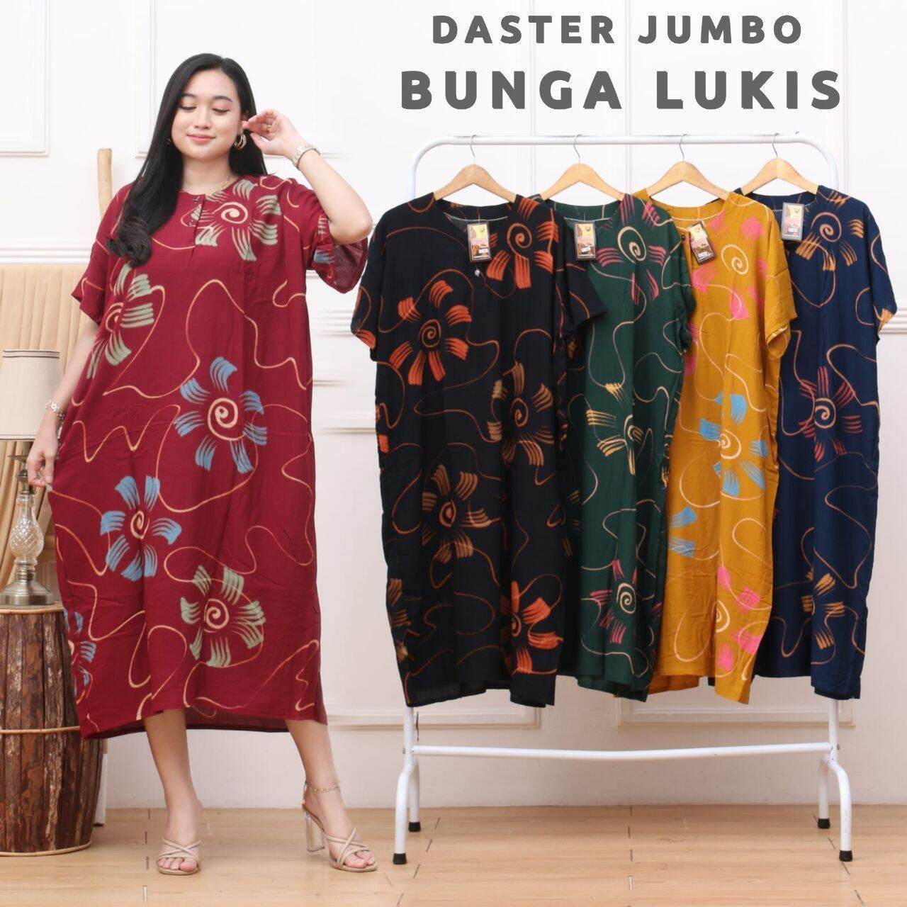 Daster Batik Wanita Terkini Dress Batik Wanita Busana Wanita Motif ...