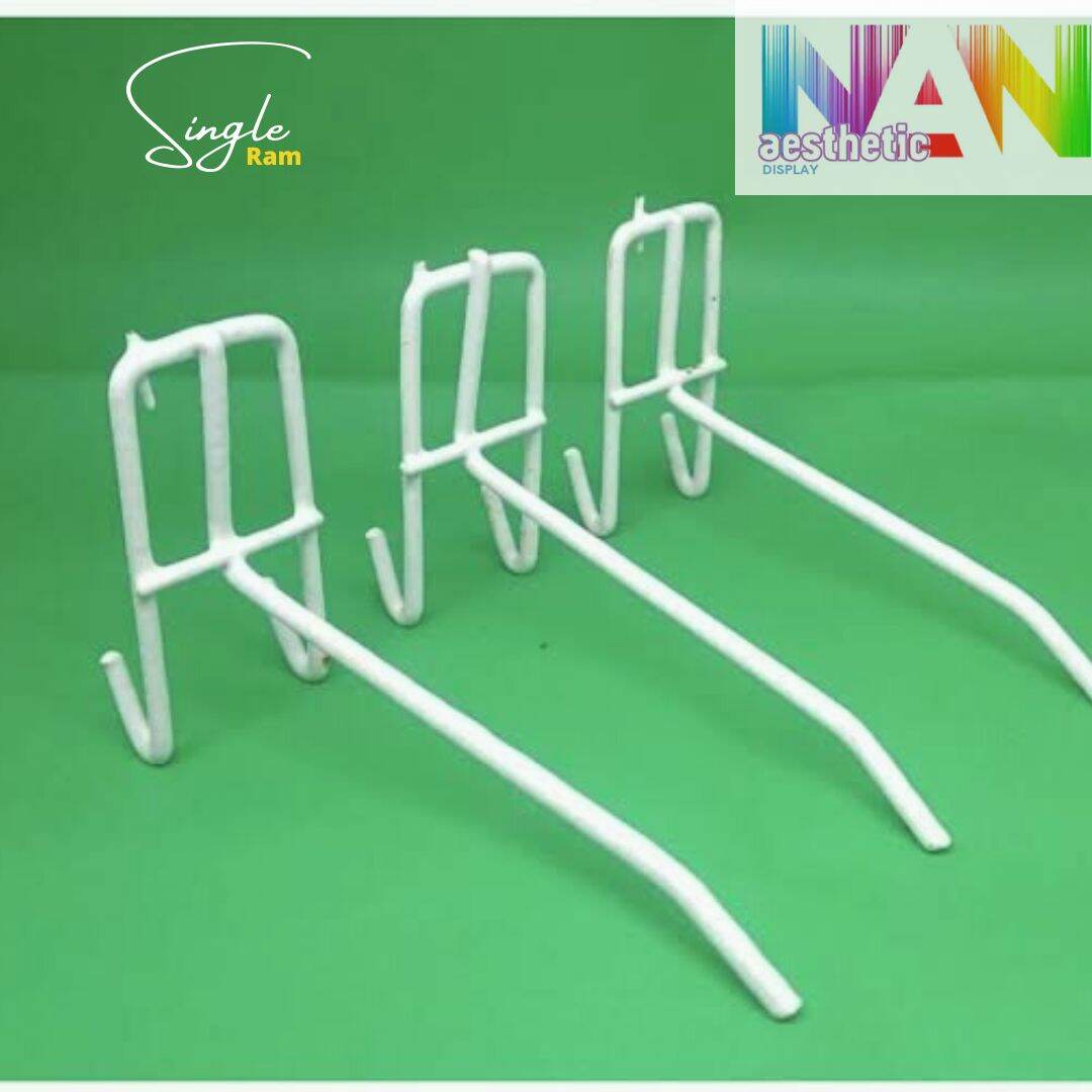 [NAN DISPLAY] (isi 50pcs) Single Ram 15cm cantolan kawat ram dinding ...