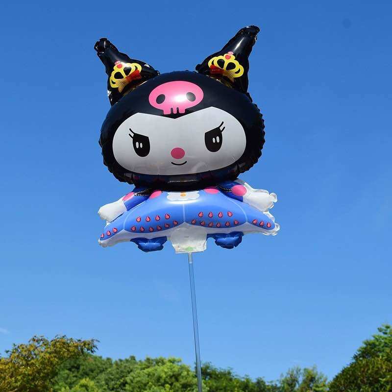 Balon KUROMI MELODY SANRIO Stik / Balon Foil Melody Kuromi Cinnamoroll ...