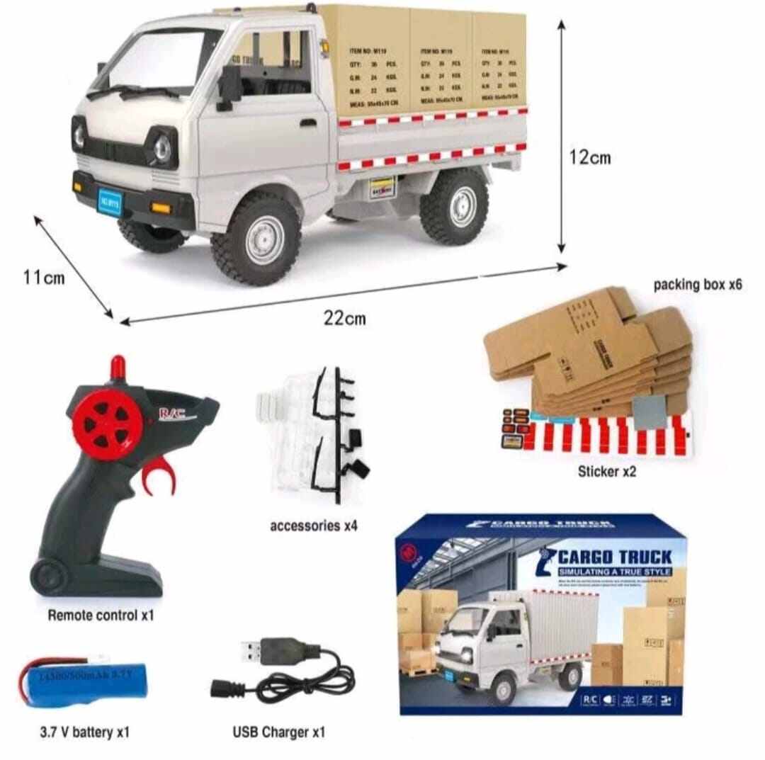JS Mainan Mobil Remote RC Pick Up Suzuki Carry Scale 1:16 2WD Batre Cas ...