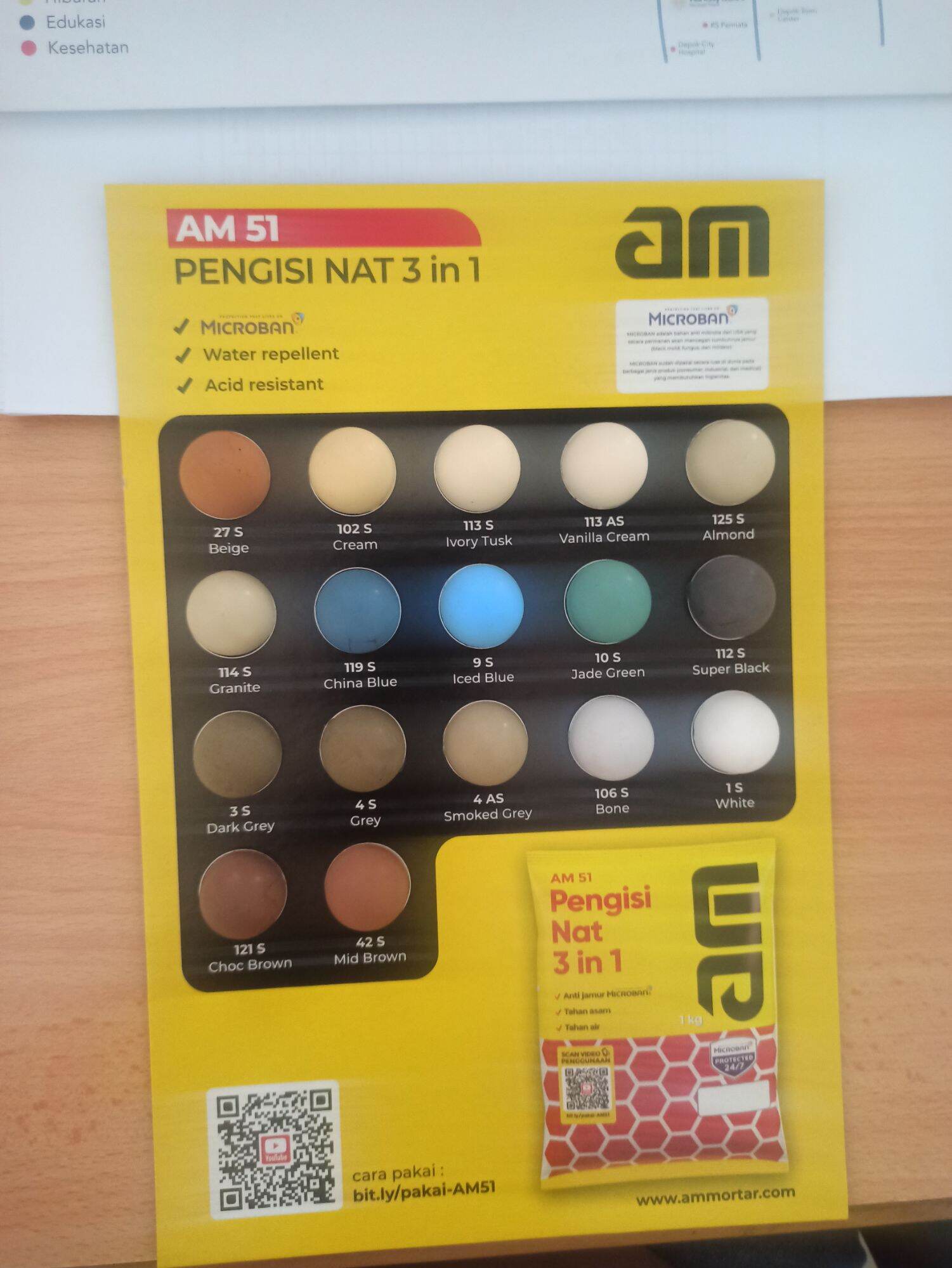 Am 51 Pengisi nat keramik atau granit 1 kg | Lazada Indonesia