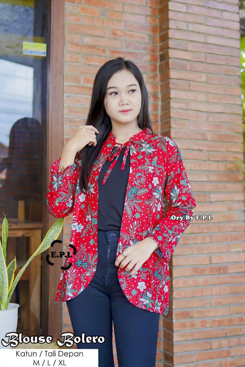 Outer Batik Bolero Blezer Batik Terbaru Harga Terjangkau Motif Cantik ...