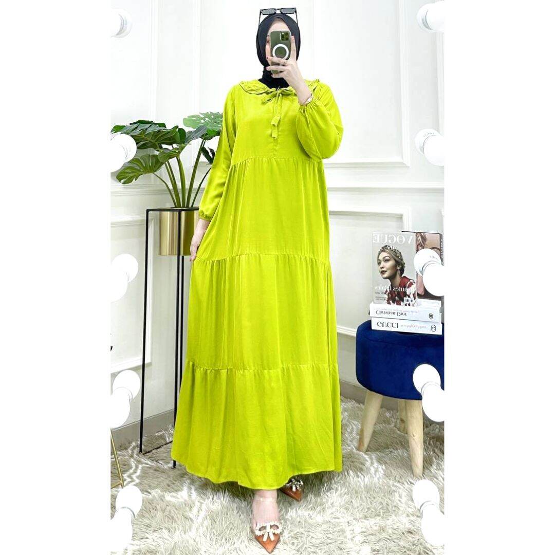 Gamis polos rayon baju wanita model terbaru dres rayon jumbo gamis ...