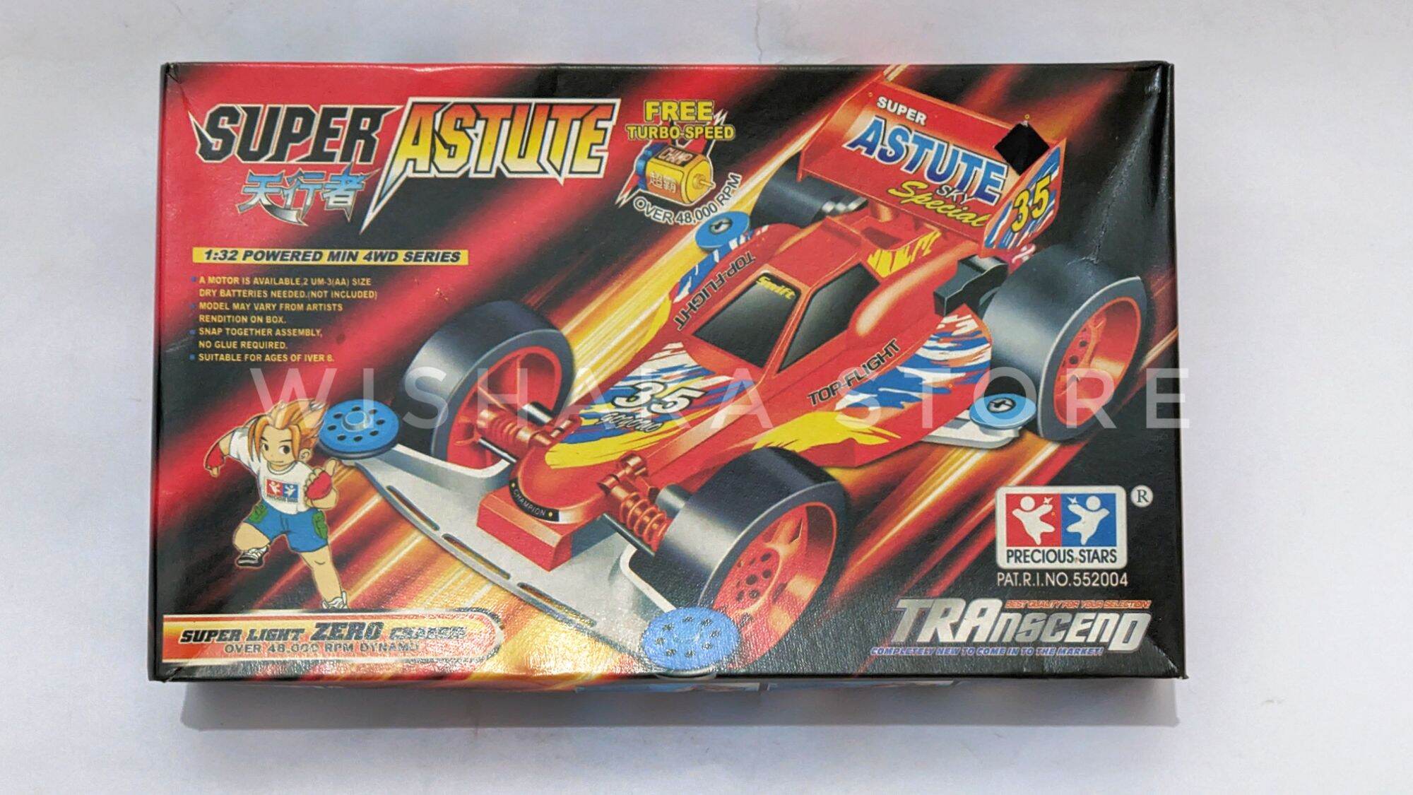 Tamiya Mini 4wd super astute / mini 4wd replika / mobilan balap mini ...