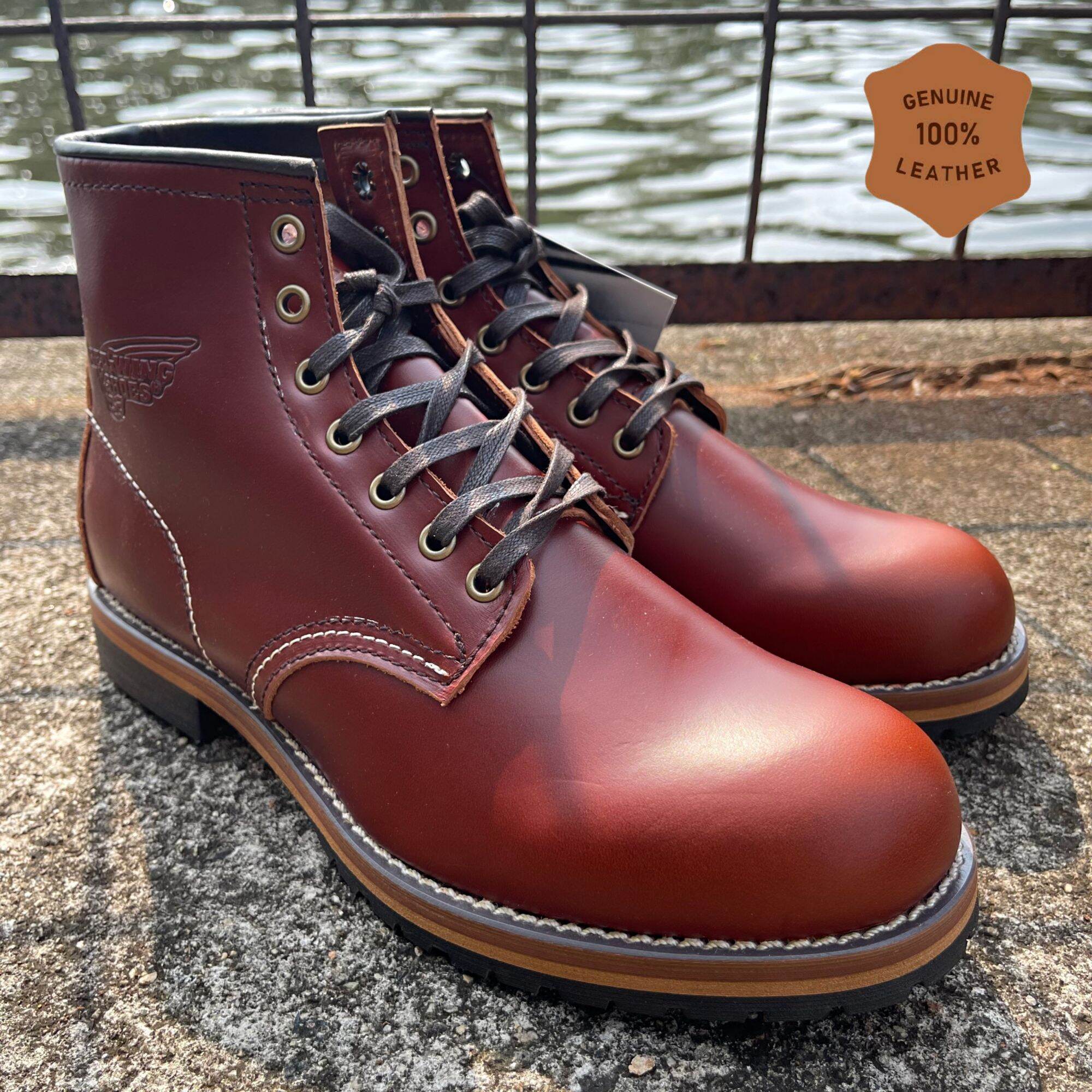 (Best Selling) Boots Red Wing 9013 Brown Beckman Round toe Full Grain ...