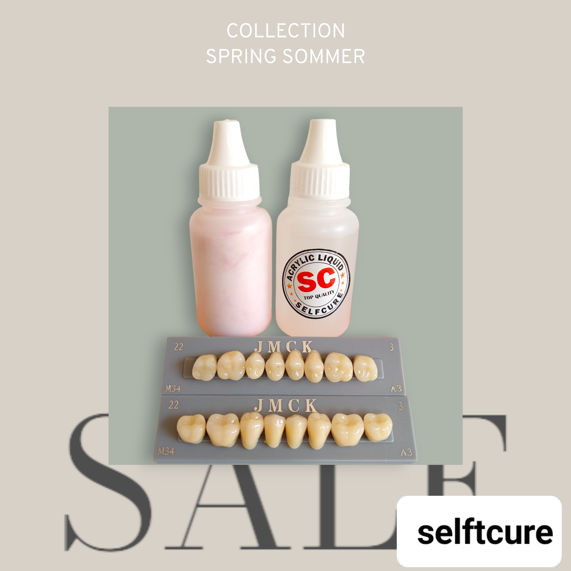 Paket Lem Gigi Palsu JMCK Lengkap Dengan Gigi Posterior | Lazada Indonesia