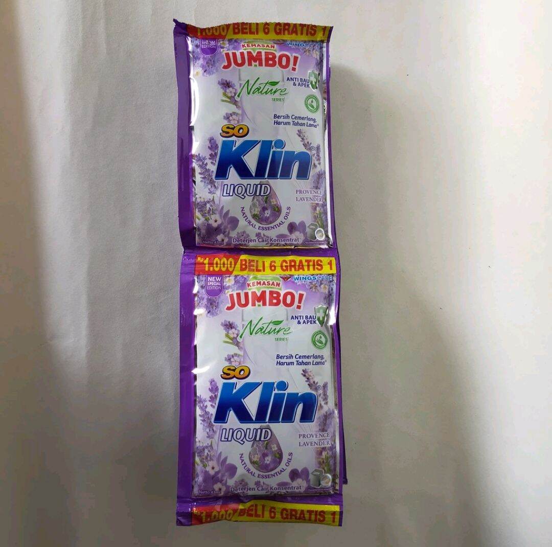 Soklin Cair 12 Sachet So Klin Liquid 22 ml Detergen Cair Harga Renceng ...