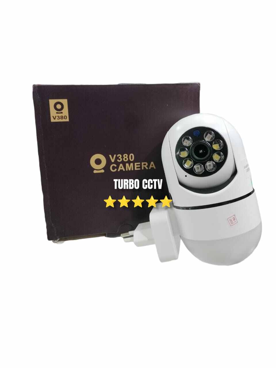 IP CAMERA CCTV SMART CAM V380 KAMERA LAMPU DINDING 8MP PTZ V380 ...