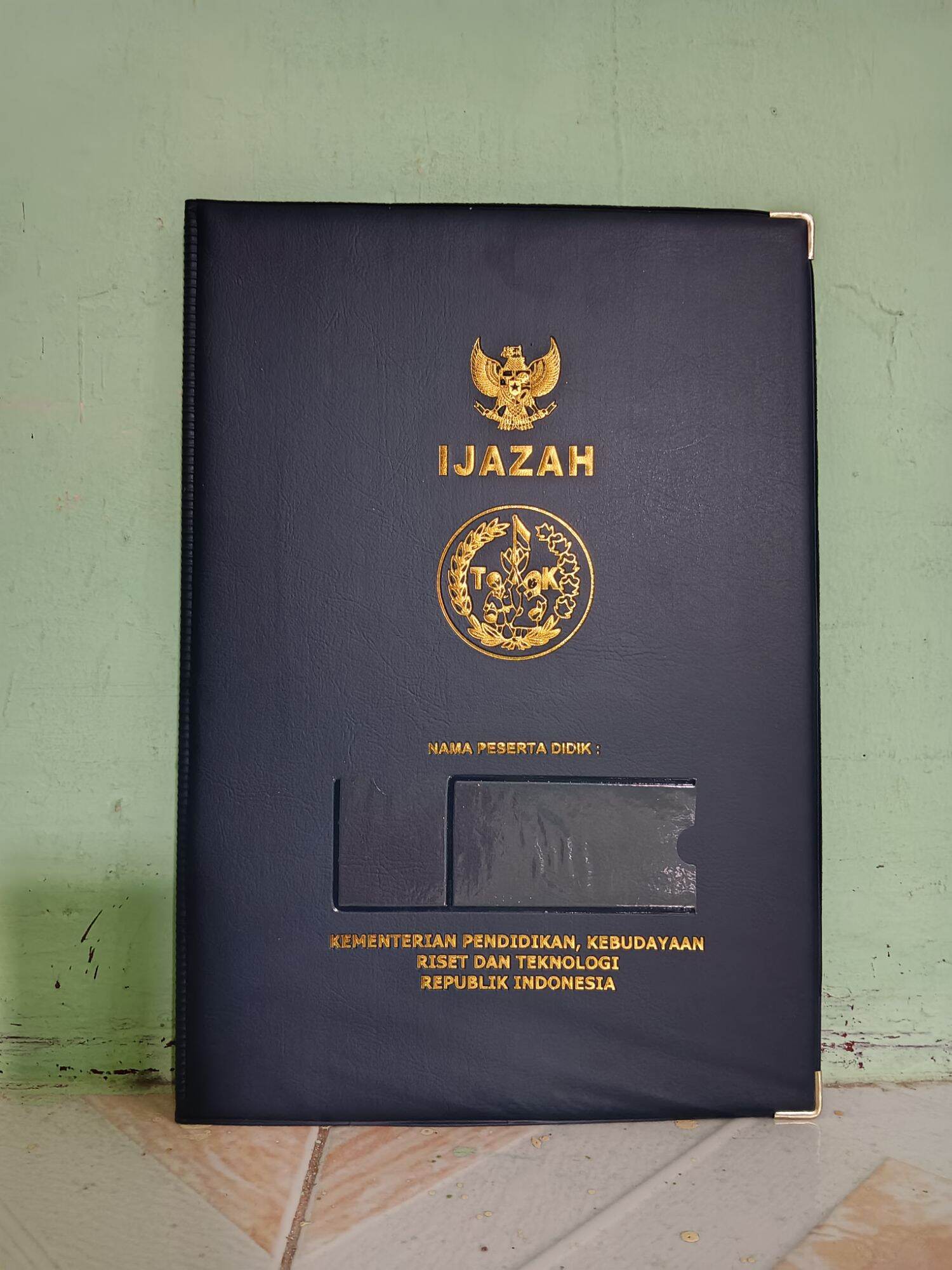 MAP IJAZAH TK DAN PAUD/ISI 10 LEMBAR/BAHAN KULIT SINTETIS PAKAI SIKU ...