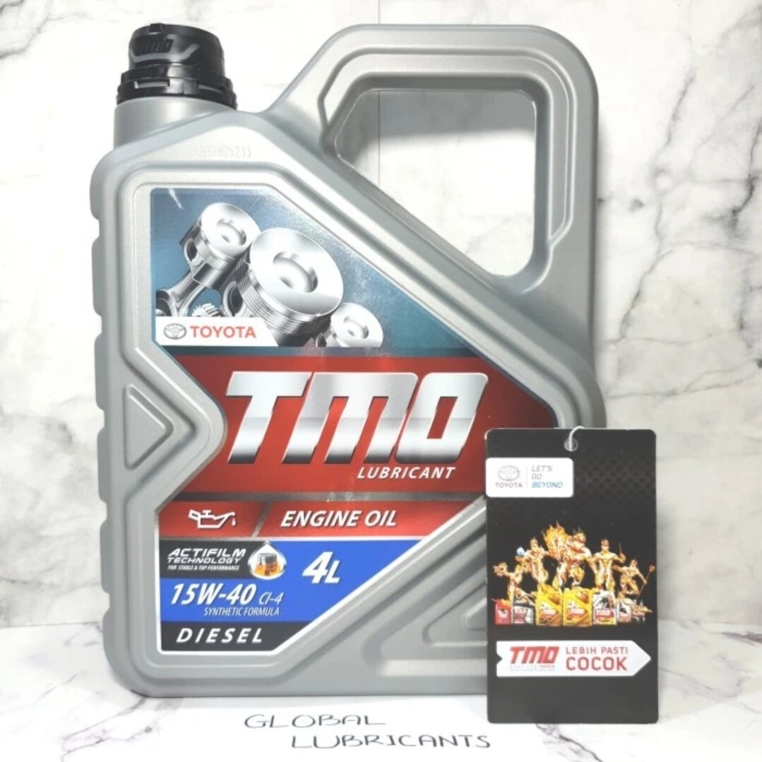 ALL NEW BARCODE! Toyota Motor Oil (TMO) Diesel 15W-40 4 Liter (Oli ...