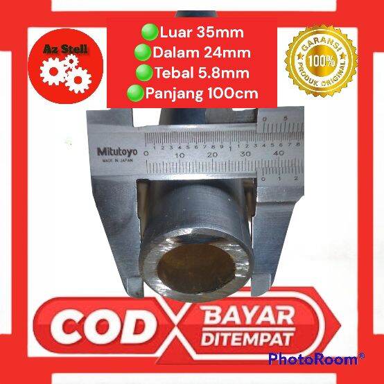 Pipa Besi Seamless Od 35mm / Id 24mm x 25cm Tebal 5mm | Lazada Indonesia