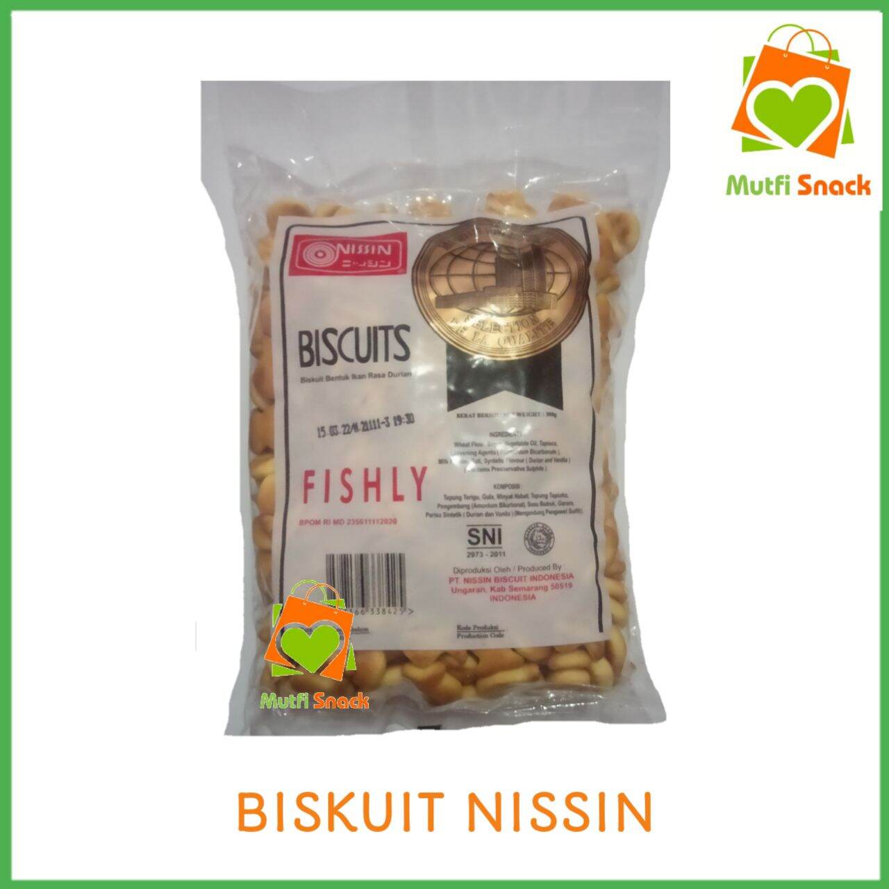BISKUIT NISSIN FISHLY BISKUIT BENTUK IKAN NISSIN BISCUITS RASA MANIS ...