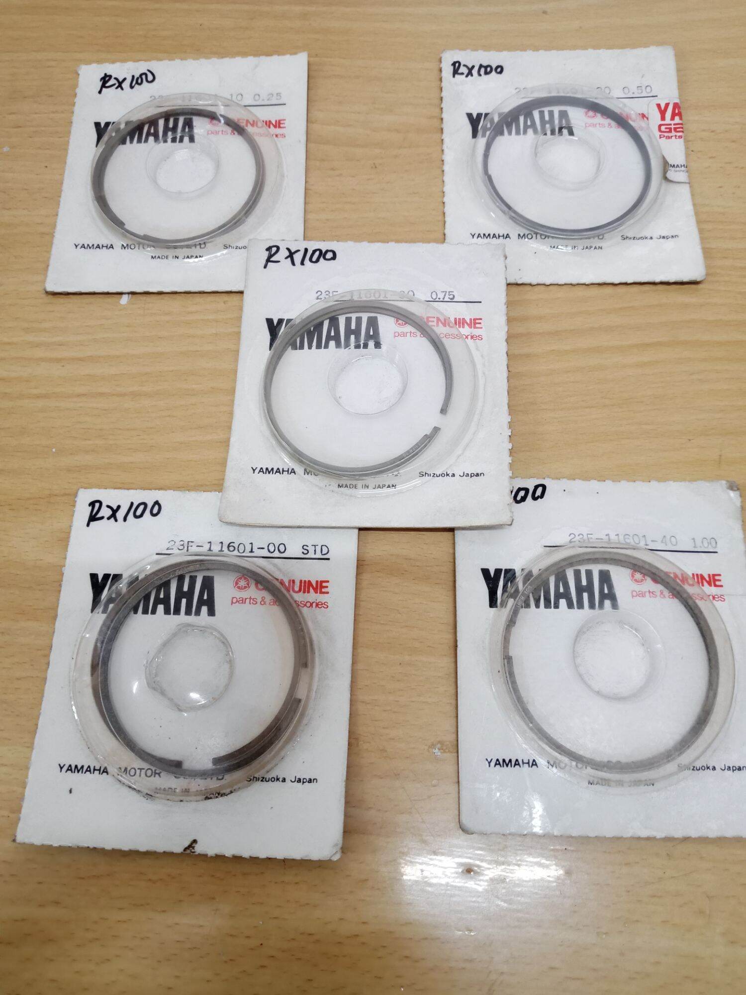 Ring Piston Seher Rx100 Dt100 Original 23f Yamaha Japan Oversize Std 25
