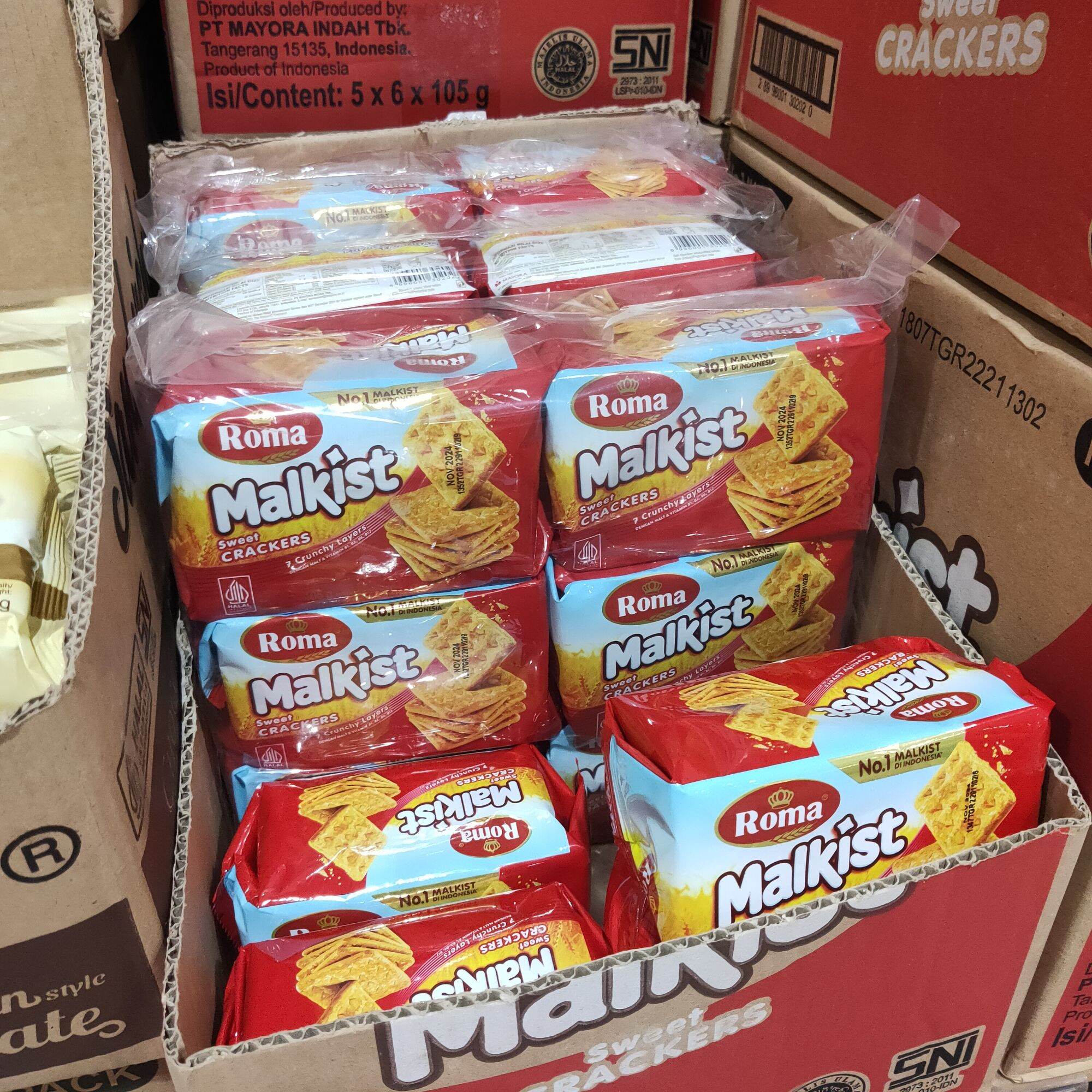 Roma Malkist Manis Sweet Crackers 105gr / 1 Dus isi 30pcs | Lazada ...