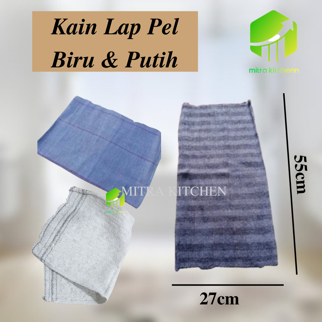 Kain Lap Pel Kain Lap Pel Biru & Putih Kain Lap Keset Serbaguna ...