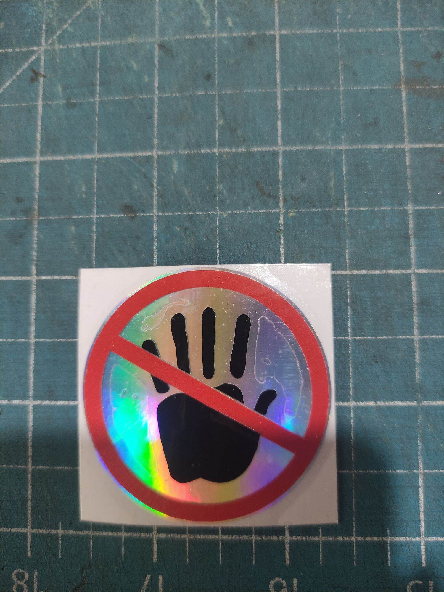 STICKER DILARANG TANGAN HOLOGRAM | Lazada Indonesia