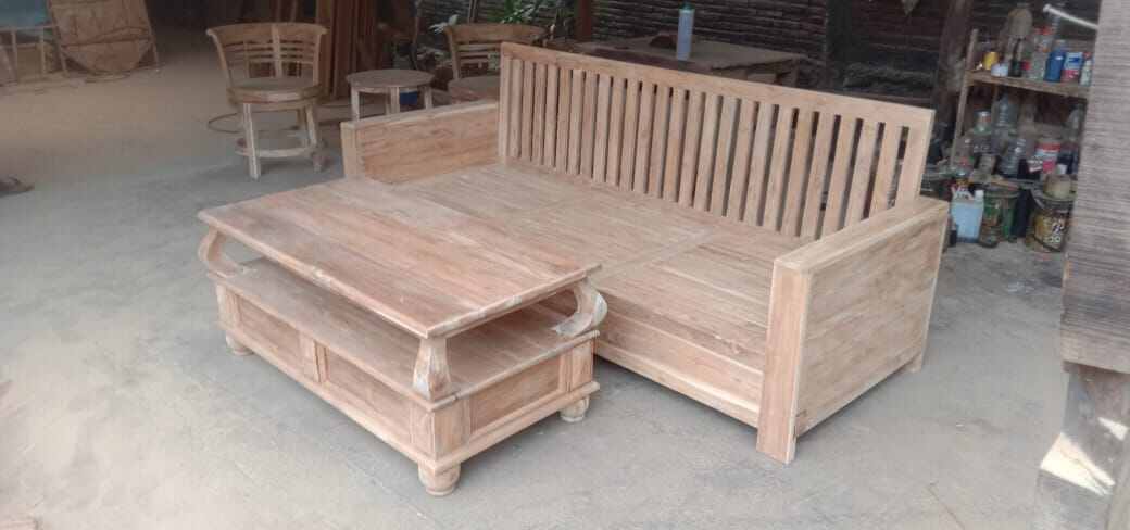 SET RISBAN RUANG KELUARGA KAYU JATI | Lazada Indonesia