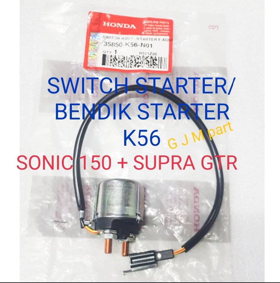 BENDIK BENDIT SWITCH STARTER HONDA SUPRA GTR SONIC 150 KODE K56 AHM ...