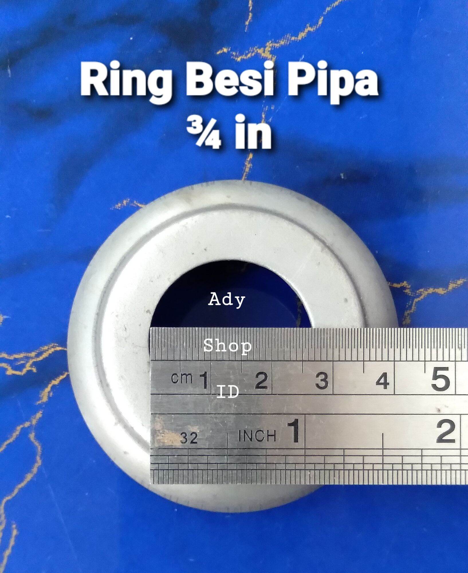 Ornamen besi pipa ring besi pipa ukuran ¾ in bahan pelat besi | Lazada ...
