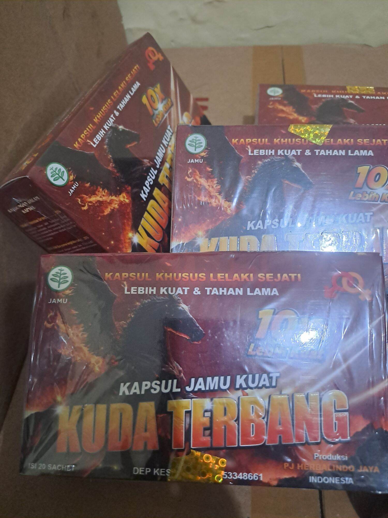 KAPSUL JAMU KUAT KUDA TERBANG PER BOX ISI 20 SACHET PER SACHET ISI 2 ...