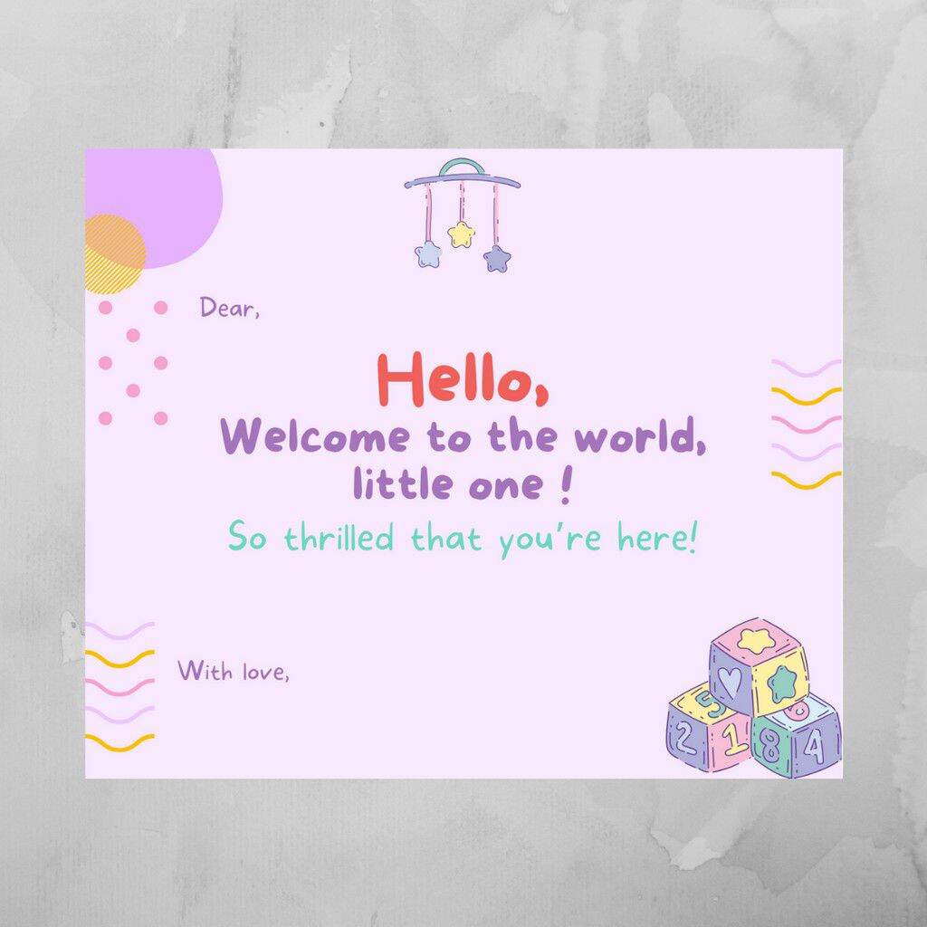 greeting card/giftcard/kartu ucapan Newborn/kelahiran bayi | Lazada ...