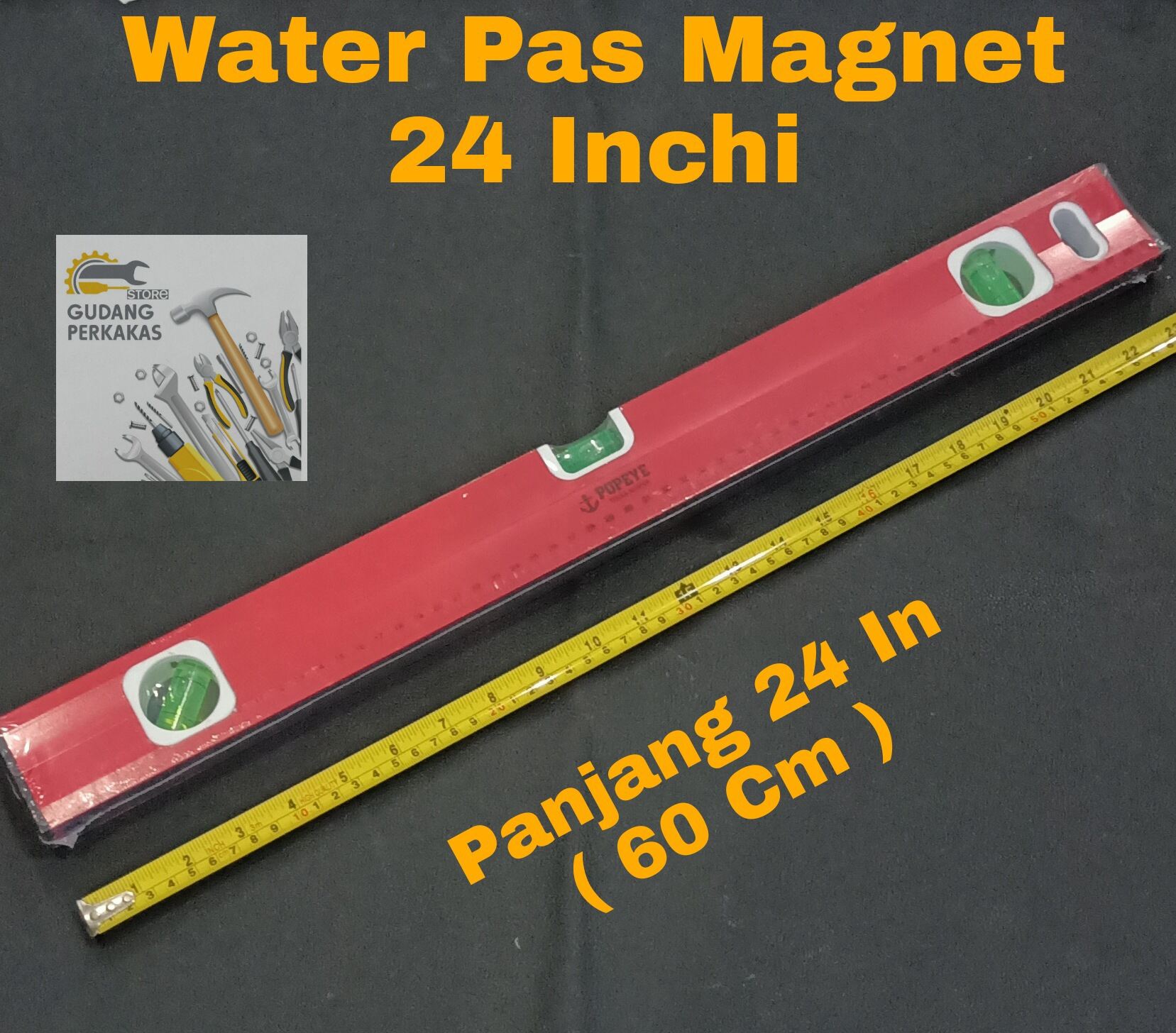 Water Pass Magnet 24" - Waterpass Alumunium 24 in 60 Cm | Lazada Indonesia