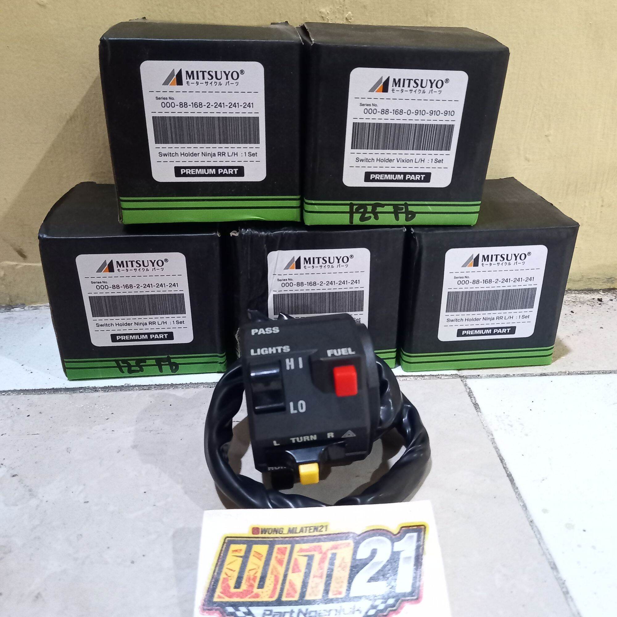 saklar kiri ninja rr r mitsuyo holder tombol lampu | Lazada Indonesia