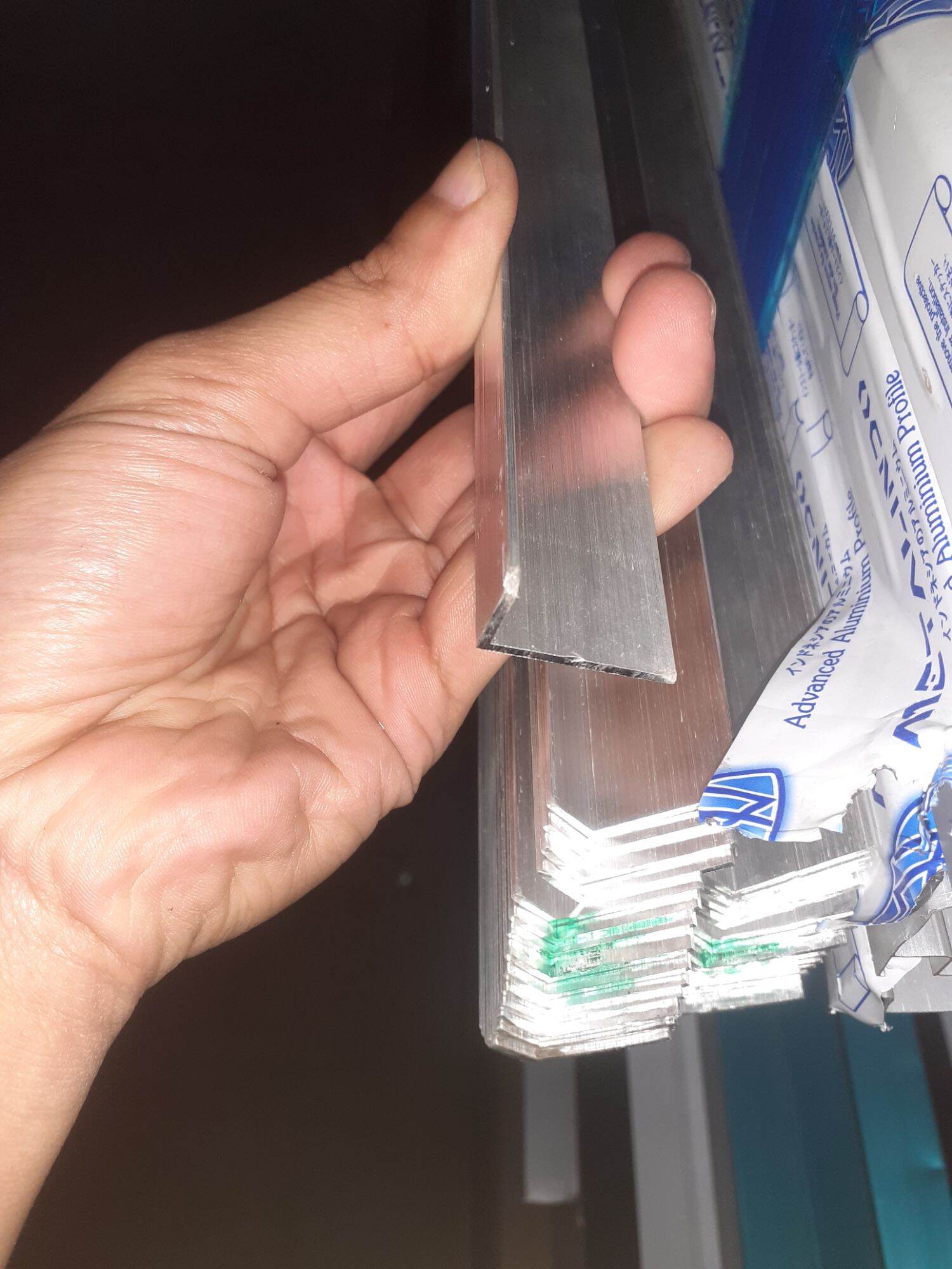 siku aluminium ukuran 25x12mm ketebalan 1,4mm panjang 100cm (spigot ...