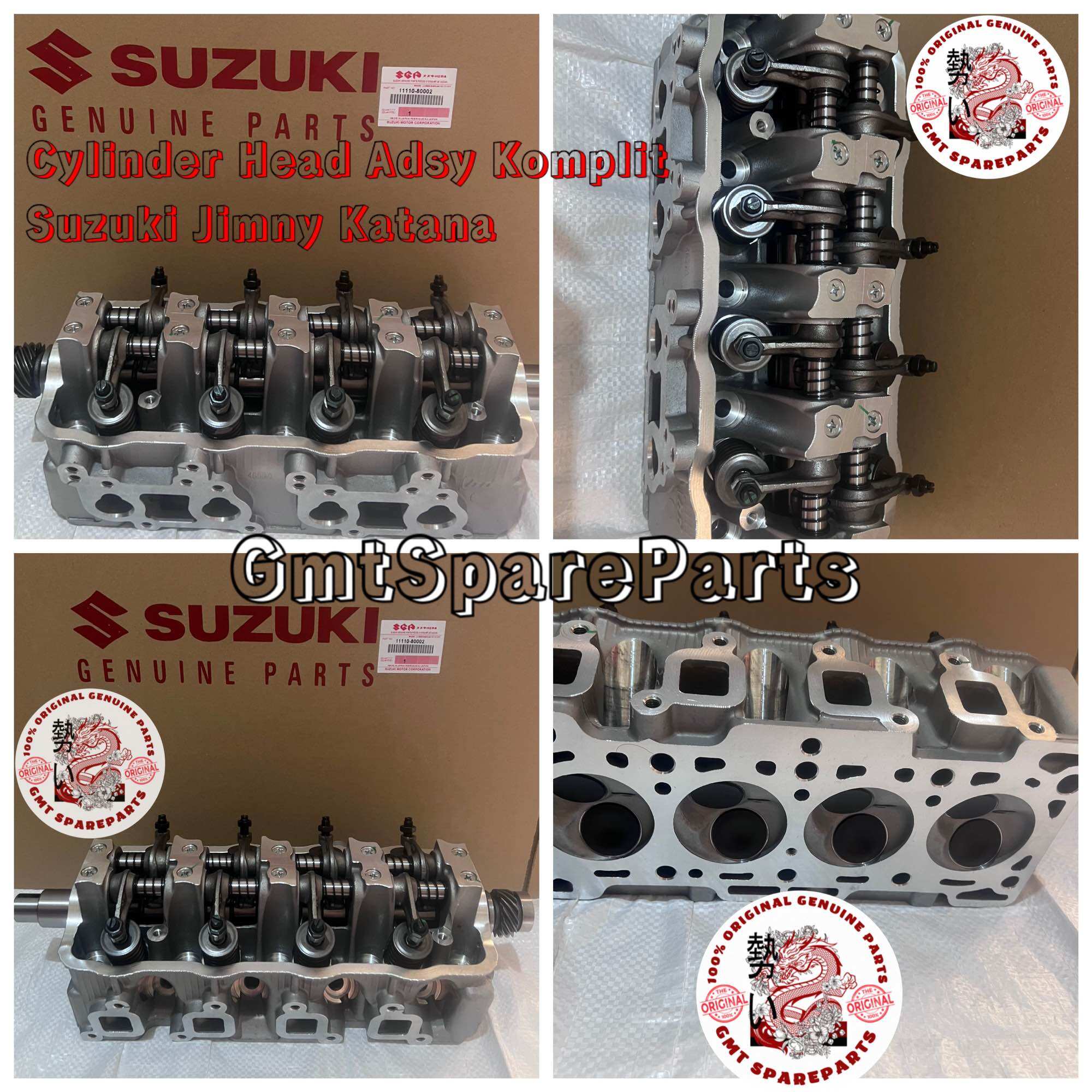 CYLINDER HEAD ASSY JIMNY KATANA KOMPLIT SUZUKI ASLI ORIGINAL JAPAN ...